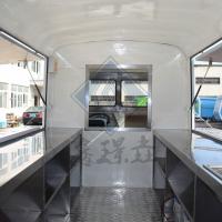 China Customized Color Commercial Double Axle Ice Cream Snack Drinks Fully Equipment Food Truck for sale