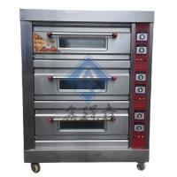 China 3 Deck 6 Trays 9 Trays Proofer Gas Deck Oven for Baking Milk in Commercial Pizza Oven for sale