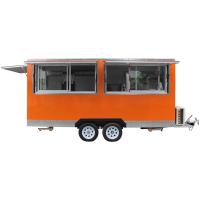 China Mobile Food Trucks with Full Kitchen Output Product Name Sancks Street Vending Machine for sale