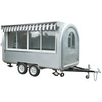 China Mobile Food Trucks with Full Kitchen Output Product Name Sancks Street Vending Machine for sale