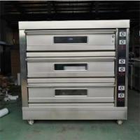China 0.1kw Electric Baking Oven For Bread 3 Deck 12 Trays with Timer Control/Bakery Machine for sale