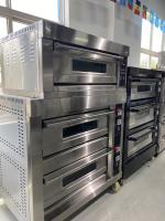 China Industrial 3-Deck 9-Tray Stone Deck Bread Baking Oven for Baking Bread Cake Toast for sale
