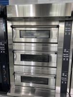 China Industrial 3-Deck 9-Tray Stone Deck Bread Baking Oven for Baking Bread Cake Toast for sale