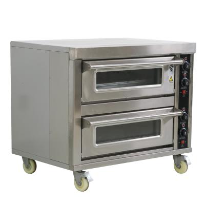 China Electric Deck Oven 2 Deck 2 Tray Perfect for Vegetable Processing Plant Application for sale