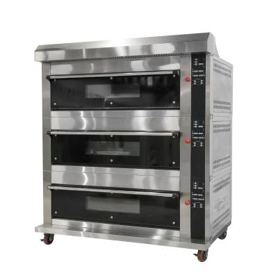 China Round Coconut Bread Baking Made Easy with Large Deck Oven Machine at Pie Long Loaf Bakery for sale