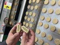 China 110/220V 50-60Hz JY-868 Automatic Encrusting Machine for 50g Kubba Falafel Mooncakes for sale