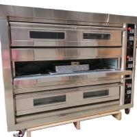 China Food Beverage Shops Multi Deck Gas Oven for Baking Bread Pizza Meat Baguette at Baking for sale