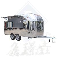 China Directly Supply 4M Single/Double Axles Design Mobile Food Truck with Water Material for sale