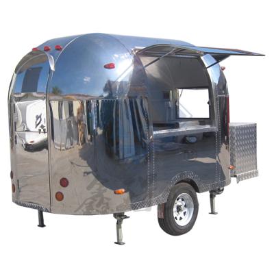 China 3M Single/Double Axles Design Mobile Customized Industrial Mobile Stainless Steel Food Truck for sale