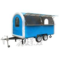 China Customized Industrial Round Model Square Mobile Food Truck with 6M Single/Double Axles for sale