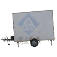 China 2.2M Single/Double Axles Round Model Mobile Food Truck Customized Design with Canopy for sale