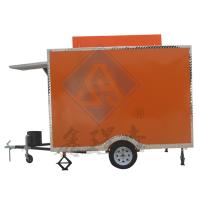 China 2.8M Single/Double Axles Round Model Mobile Food Truck Customized Industrial with Canopy for sale