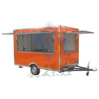 China 2.8M Single/Double Axles Round Model Mobile Food Truck Customized Industrial with Canopy for sale