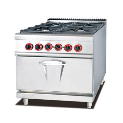 China 4 Burner Combined by Electric Baking Oven for Function Cooking Gas Stove and Cabinet for sale