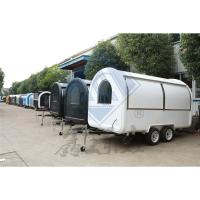 China Outdoor Street Vending 4.5M Mobile Food Truck with Single/Double Axles and Design for sale