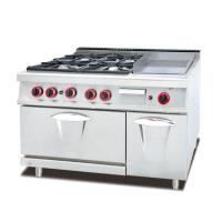 China Enhance Your Cooking Experience with 4 Burner Gas Stove Combi Griddle and Baking Oven for sale