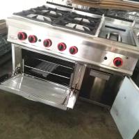 China Enhance Your Cooking Experience with 4 Burner Gas Stove Combi Griddle and Baking Oven for sale