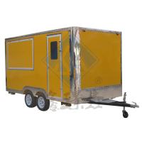 China 500*200*230 CM Size Design Mobile Food Truck with Canopy Square and Video Technical Support for sale