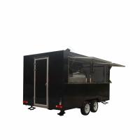 China 220V Long Service Life Single/Double Axles 580 Design Mobile Food Truck with Canopy for sale