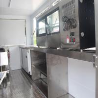 China 220V Long Service Life Single/Double Axles 580 Design Mobile Food Truck with Canopy for sale