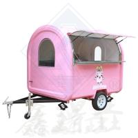 China Customized Industrial Round Model Square Mobile Food Truck for Outdoor Street Vending for sale