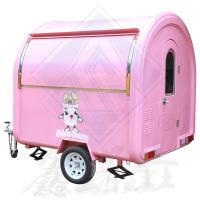 China Customized Industrial Round Model Square Mobile Food Truck for Outdoor Street Vending for sale