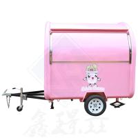 China Customized Industrial Round Model Square Mobile Food Truck for Outdoor Street Vending for sale