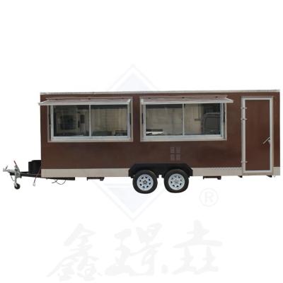 China Vending Snack Function Single/Double Axles Design 450 Mobile Food Truck with Canopy for sale