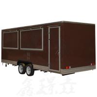 China Vending Snack Function Single/Double Axles Design 450 Mobile Food Truck with Canopy for sale