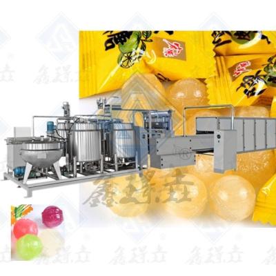 China 8000x2100x2100mm Pouring Speed 15-30 n/min Candy Production Line for Flat Hard Lollipops for sale