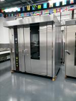 China Bakery 32 Rotary Gas Industrial Electric Biscuit Cake Bread Baking Oven for Restaurant for sale