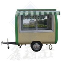 China Galvanized Steel Single/Double Axles 300 Mobile Snack Vending Food Truck with Canopy for sale