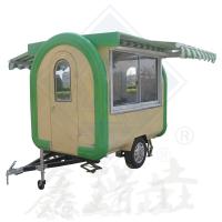 China Galvanized Steel Single/Double Axles 300 Mobile Snack Vending Food Truck with Canopy for sale