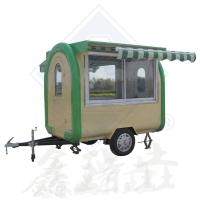 China Galvanized Steel Single/Double Axles 300 Mobile Snack Vending Food Truck with Canopy for sale