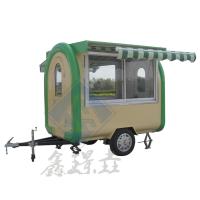 China Galvanized Steel Single/Double Axles 300 Mobile Snack Vending Food Truck with Canopy for sale