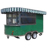 China 500 Mobile Customized Industrial with Canopy Round Model Mobile Food Truck Made of Flour for sale