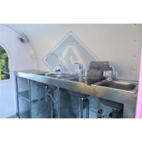 China 500 Mobile Customized Industrial with Canopy Round Model Mobile Food Truck Made of Flour for sale