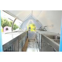 China 500 Mobile Customized Industrial with Canopy Round Model Mobile Food Truck Made of Flour for sale