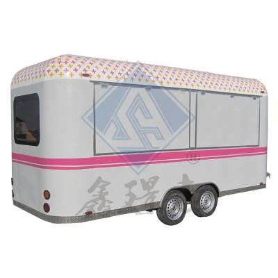 China Customized Round Model 600 Mobile Food Truck with Single/Double Axles and Design for sale