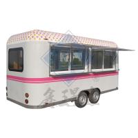 China Customized Round Model 600 Mobile Food Truck with Single/Double Axles and Design for sale