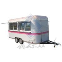 China Customized Round Model 600 Mobile Food Truck with Single/Double Axles and Design for sale