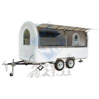 China Long Service Life Mobile Food Truck with Round Model and Single/Double Axles for sale