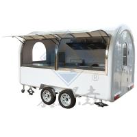 China Long Service Life Mobile Food Truck with Round Model and Single/Double Axles for sale