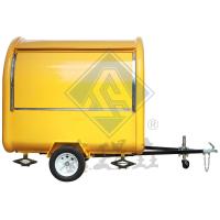 China Industrial Vending Snack 220CM Mobile Food Truck with Canopy and Round Model Design for sale