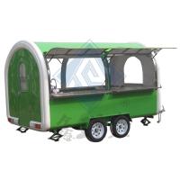 China 1000 KG Mobile Food Truck with Canopy Customized Color Round Model Single/Double Axles for sale