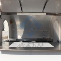 China Outdoor Street Vending Customized 300CM Mobile Food Truck with Canopy and Round Model for sale
