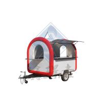 China Outdoor Street Food Cart with Canopy Customized 280CM Single/Double Axles Design Mobile for sale
