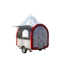 China Outdoor Street Food Cart with Canopy Customized 280CM Single/Double Axles Design Mobile for sale