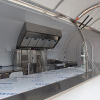 China Outdoor Street Vending 450CM Mobile Food Truck with Canopy and Single/Double Axles for sale