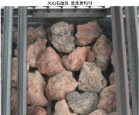 China Commercial Gas Lava Stone Grill with Cabinet and Flame Safety Device in Sliver for sale